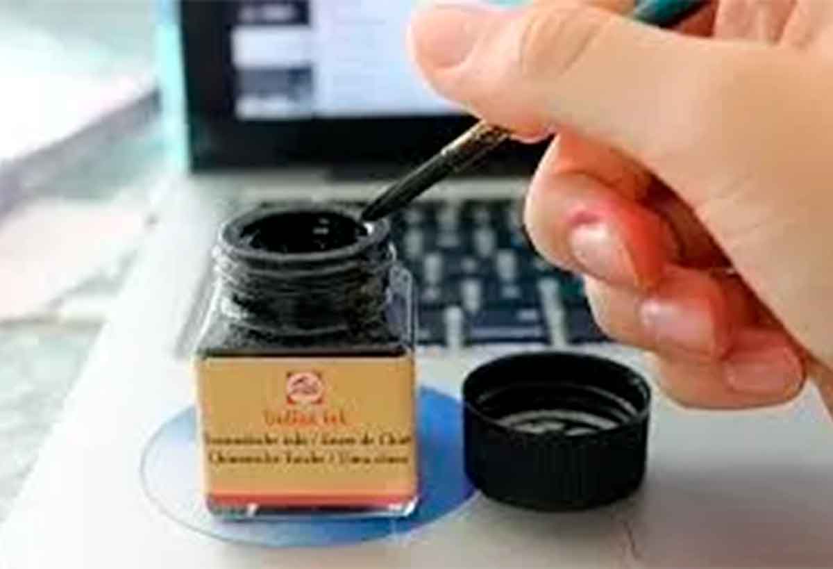 Tinta Nanquim para Caligrafia Desenho Talens Indian Ink 30ml - Encaplast